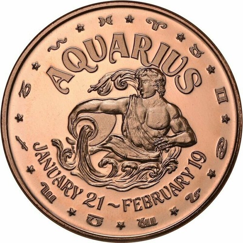 Lot of 100 - 1 oz Copper Round - Aquarius | eBay