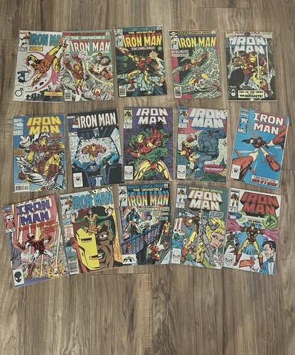 Iron Man Lot Of 15 Comics, 187,93,134 ,12,130 , 14,199,236,237,208 ...