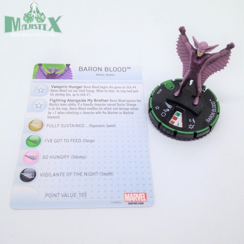 Heroclix Nick Fury, Agent of SHIELD set Baron Blood #031b Prime figure ...