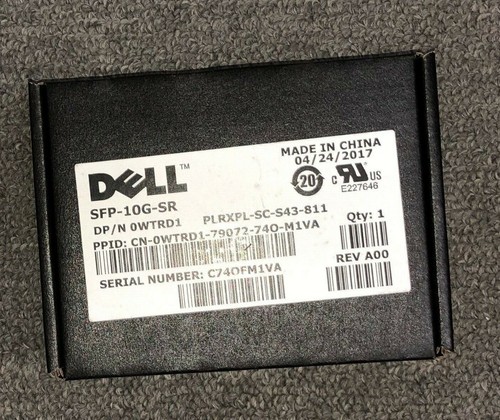 NEW Genuine Dell SFP-10G-SR Optical Transceiver WTRD1 10GbE 10Gb | eBay