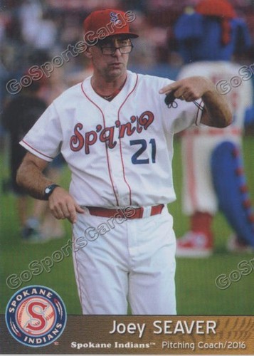 2016 Spokane Indians Joey Seaver Texas Rangers PC | eBay