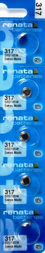 317 RENATA SR516SW (5 Piece) SR516W WATCH BATTERIES New Authorized ...