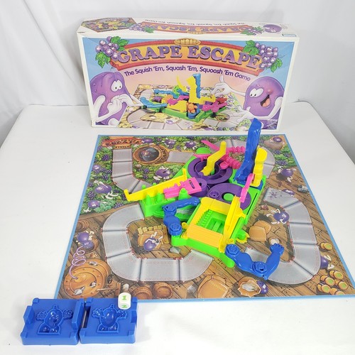Vtg 1992 Parker Brothers Grape Escape Board Game No Goop or ...