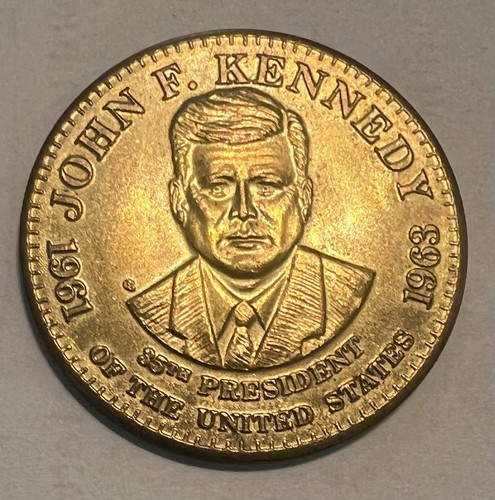 John F Kennedy 35th US President 1961-1963 Commemorative Coin Medal $10 ...