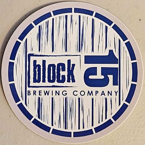 Block 15 Brewing Company Logo Craft Beer Sticker Brewery Decal New! | eBay