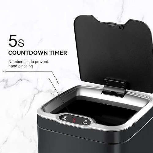 Stainless Steel 8 Gallon Sensor Trash Can with Lid, 30 Liter Kitchen ...