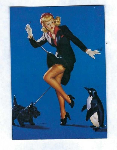 1994 Comic Images Gil Elvgren's Calendar Pinups 2 Soft & Cuddly Card #1 ...