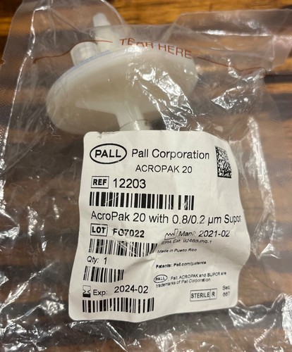 Pall AcroPak 20 Filter 0.2um Supor Membrane PN 12203 for sale online | eBay