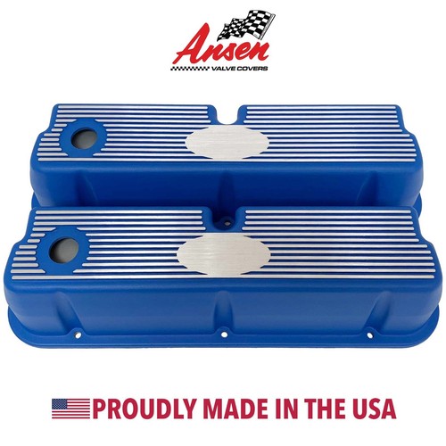 Ford 289, 302, 351 Windsor Blue Valve Covers - Narrow Fin - Custom ...