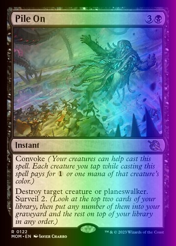 MTG Magic the Gathering Pile On (122/526) March of the Machine NM FOIL ...