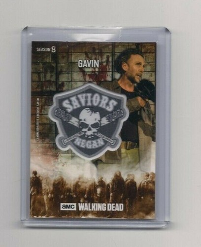 TOPPS WALKING DEAD SEASON 8 GAVIN (SAVIORS) FACTION PATCH CARD #/99! | eBay