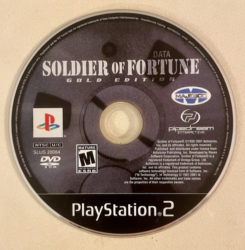 Soldier of Fortune: Gold Edition 2001 Sony PlayStation 2 (PS2) Game ...