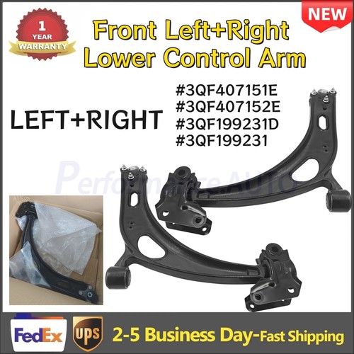 Front Left+Right Lower Control Arm Fits 2018-23 VW Atlas Cross Sport ...