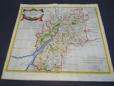 Antique European Maps & Atlases Gloucestershire 1600-1699 Date Range ...