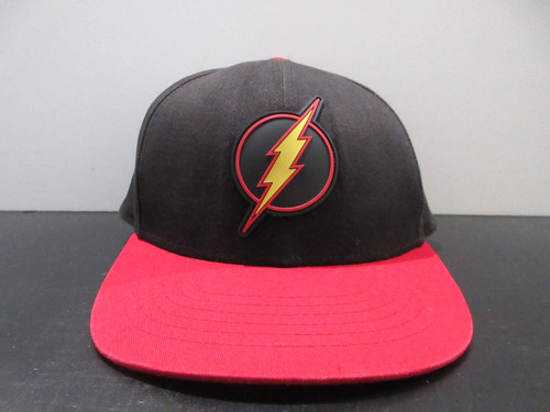 The Flash Hat Cap Snap Back Black Red DC Comics Movie TV Show Super ...