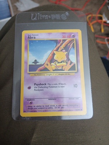 Pokémon TCG Abra Base Set 43/102 Regular Common | eBay