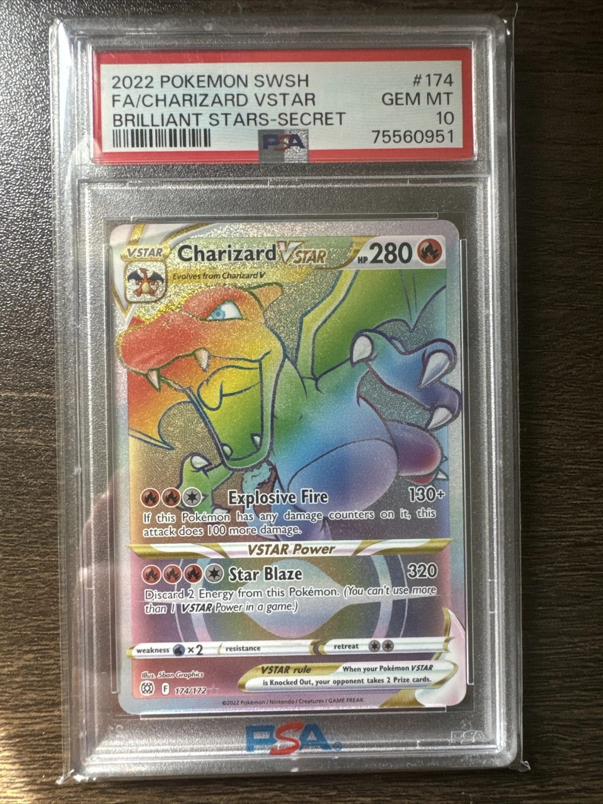 Charizard VSTAR 2022 Sword & Shield: Brilliant Stars #174/172 Holo ...
