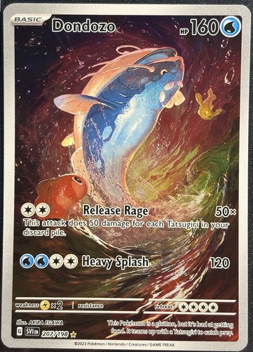 Dondozo 207/198 - Illustration Rare Scarlet & Violet Base Pokemon TCG ...
