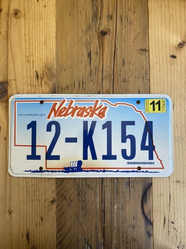 Vintage Nebraska US Car License Plate 12-K154 | eBay