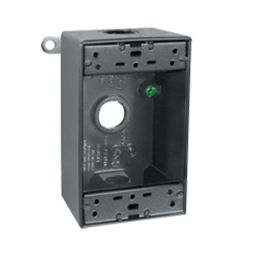 RAB B3-3/4 Weatherproof Box Single Gang 3 Hold 3/4" Thread 19813905044 ...