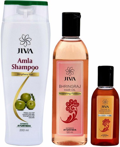 Jiva Ayurveda Anti-Hair Fall Combo Kit - Pack Of 3 by JIVA HAIR SHAMPOO ...