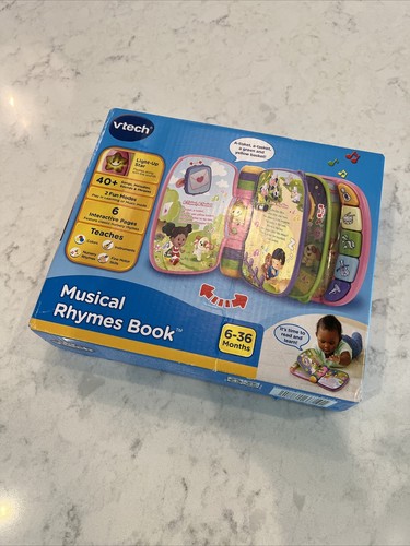 VTech Musical Rhymes Book Pink Purple NEW In Box | eBay