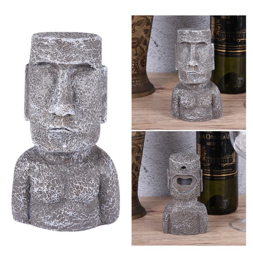Resin Moai Stone Statue Design Bottle Opener Creative Lifter Beer ...