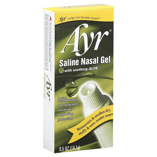 Ayr Saline Nasal Gel Long Lasting Moisture Relief for Dry Irritated ...