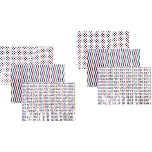 6 Sheets Present Packaging Paper Gift Box Wrapping Paper Packing Sheets ...