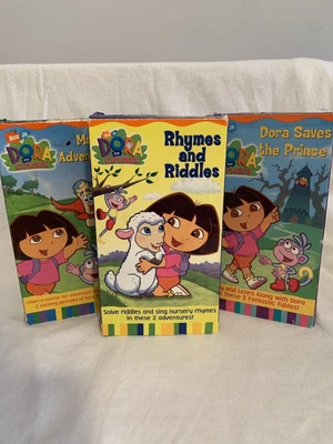Dora the Explorer VHS Tapes Lot of 3 Nick Jr | Grelly USA