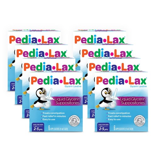 Pedia Lax 24 Count Liquid Glycerin Suppositories Gentle Constipation ...
