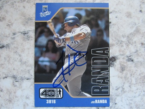 Royals Joe Randa Signed Autographed 2002 Upper Deck 40 Man Mint | eBay