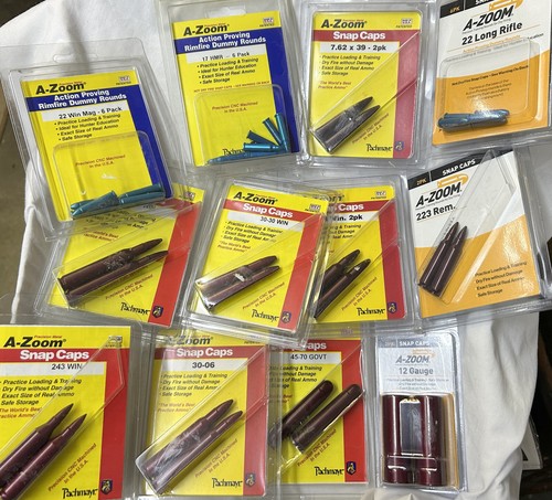A-Zoom snap caps pick your caliber .17 HMR to 12ga, rifle or shotgun ...