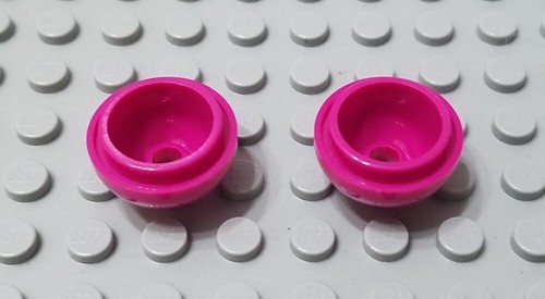 LEGO New Lot of 2 Magenta 2x2 Round Dome Bottom Brick Pieces | eBay