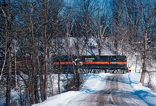 Guilford Springfield Terminal SD45 Hi-Hood Winter Scene LARGE Postcard ...