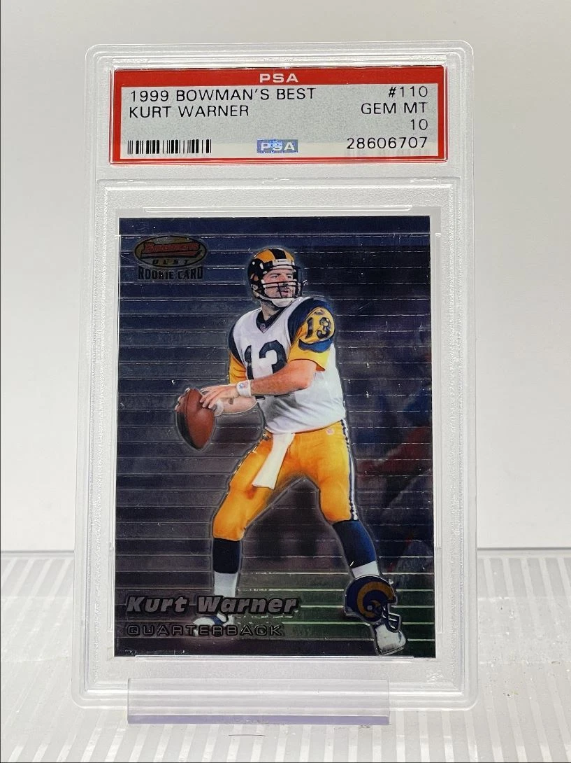 Kurt Warner 1999 Bowman's Best #110 Base Price Guide - Sports Card Investor