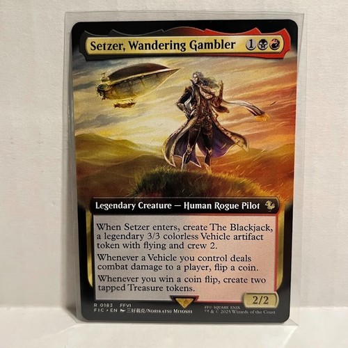 Setzer, Wandering Gambler - Extended Art R MTG Commander: Final Fantasy ...