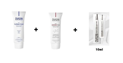CIVASAN Hy+ Balsam Cream 20ml + Varocobin C Patch Cream 20ml + Mess ...