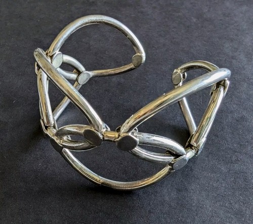 Vintage 925 Sterling Silver Wire Cuff Bracelet | eBay