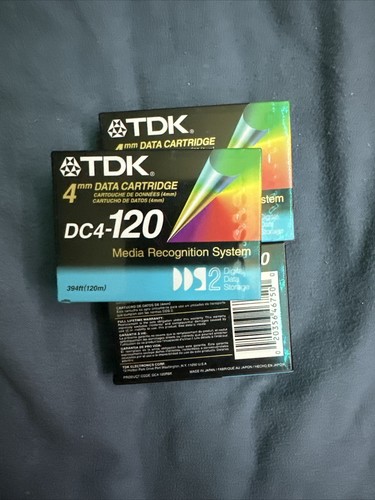 NEW SEALED! (Box Of 3) TDK 4MM DATA CARTRIDGE (DC4-120) | eBay