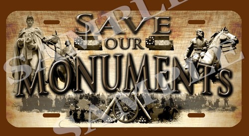 Save our Monuments American Civil War Themed vehicle license plate | eBay