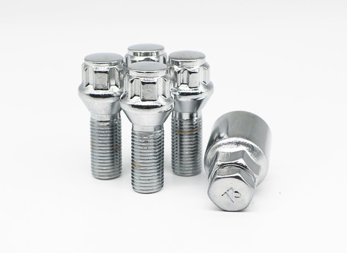 4 Lug Bolts | 12x1.5 | 24mm Shank | One Key | Chrome | Wheel Lug Bolts ...