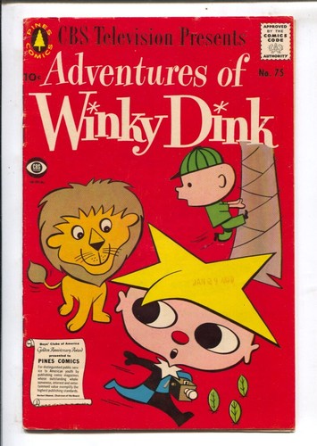 Adventures of Winky Dink #75 1957-Pines-baseb on TV cartoon series-one ...
