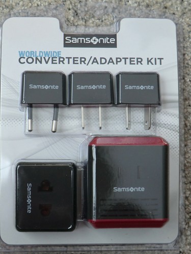 NEW Samsonite Worldwide Converter Adapter Kit with Pouch | eBay
