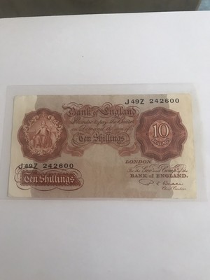 Ten Shilling Bank Note in English Banknotes Pre-1952 for sale | eBay