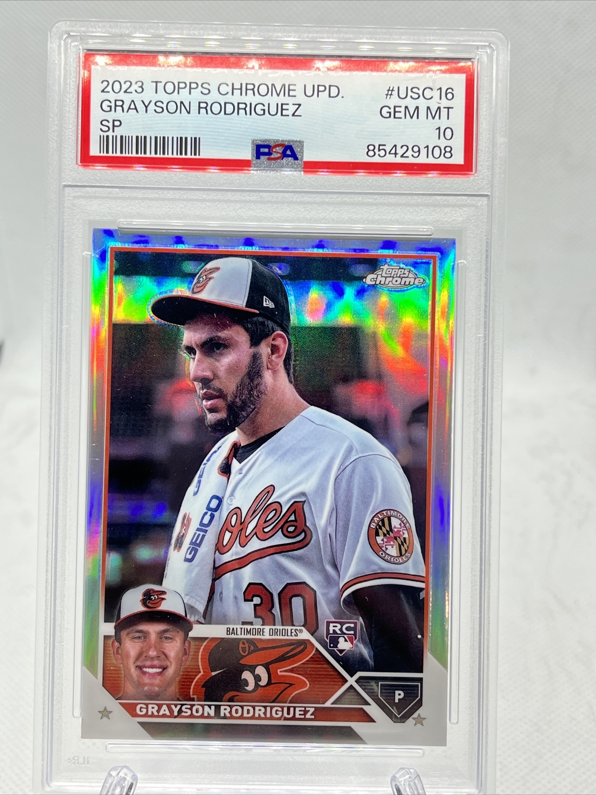 Grayson Rodriguez 2023 Topps Chrome Update #USC16 SP Variation Price ...