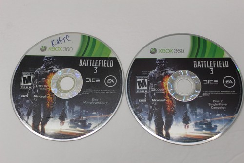 Battlefield 3 (Xbox 360, 2011) Disc 1 & 2 Only 14633197372| eBay