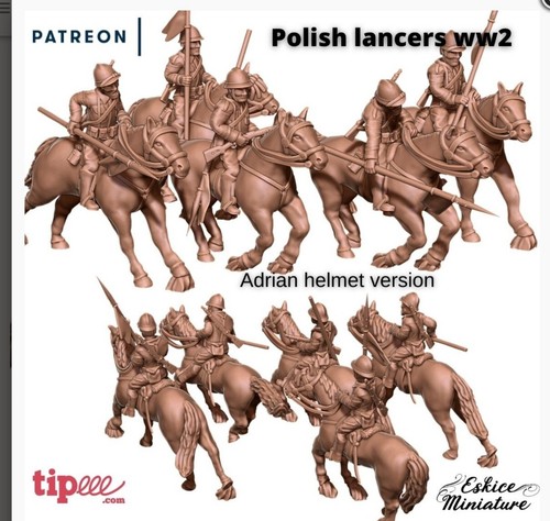 Ww2 Polish Lancers Full Set Soldiers 1/35th Resin Printed | eBay