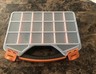 2 Sided Customizable Craft Storage Box Adjustable Dividers Carrying ...