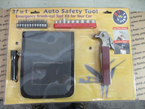 37 IN 1 AUTO SAFETY TOOL EMERGENCY BREAK OUT TOOL KIT | eBay